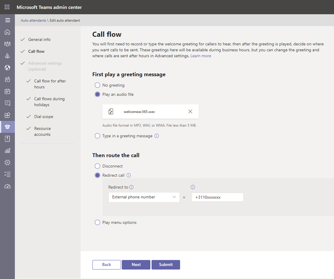 Configure Teams Auto Attendant - Attendant Console for Microsoft Teams ...